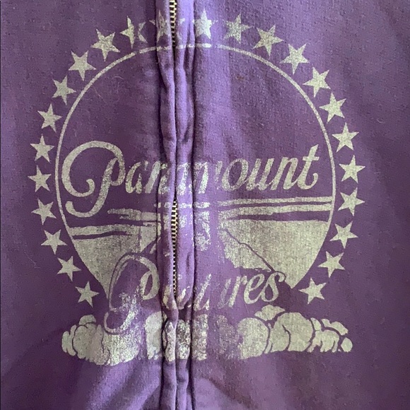 Tops | Purple Paramount Pictures Logo Hoodie | Poshmark
